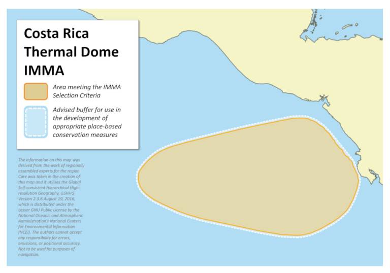 Costa Rica Thermal Dome IMMA - Marine Mammal Protected Areas Task Force