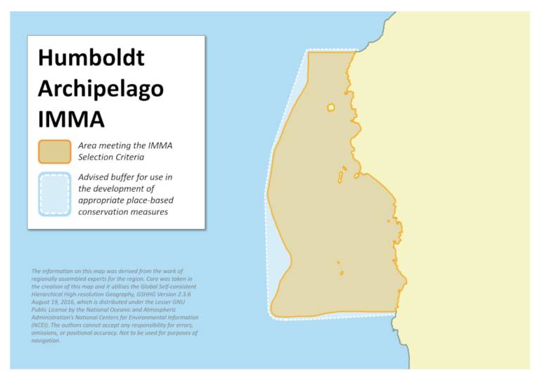 Humboldt Archipelago IMMA - Marine Mammal Protected Areas Task Force