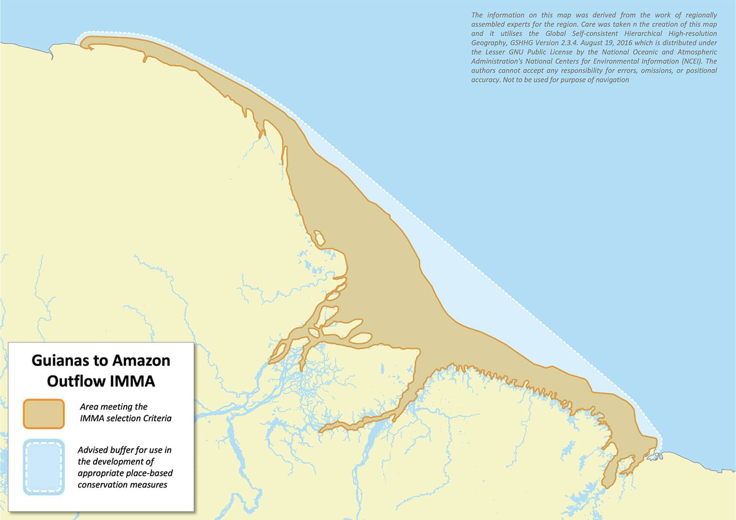 Guianas to Amazon Outflow IMMA - Marine Mammal Protected Areas Task Force